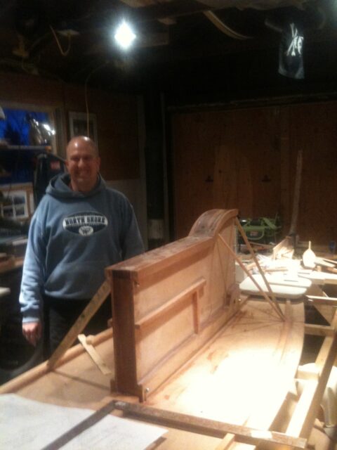 Installing frames and centerboard on keelson/bottom | Good Wood Boats